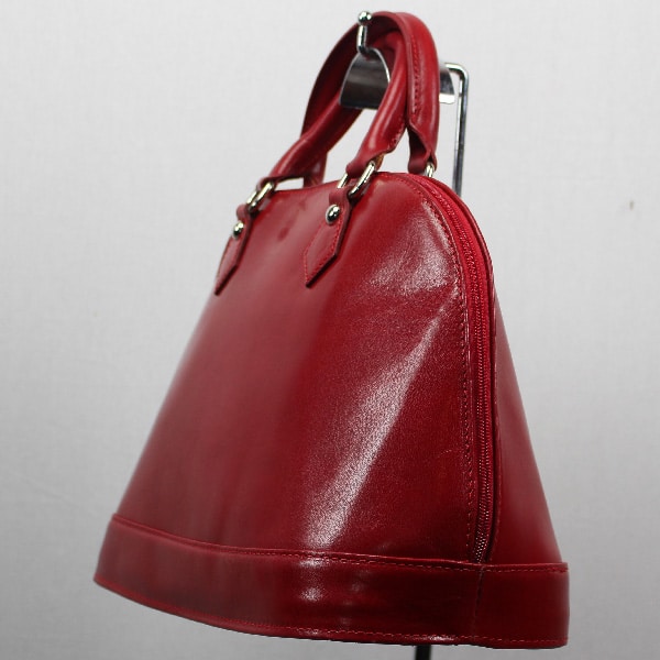 Sac à main en cuir vachette rouge - Vêtements cuir adaptés à votre ...